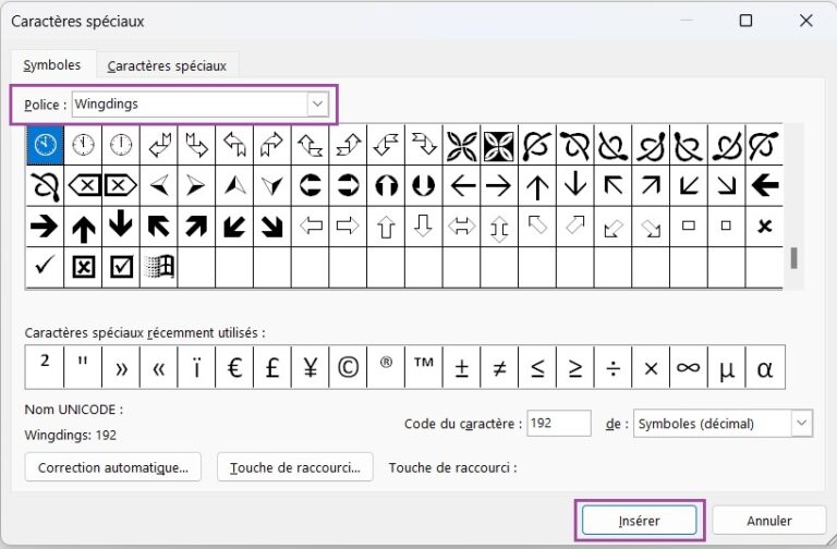 Comment faire une flèche sur Word - La Pro du Bureau