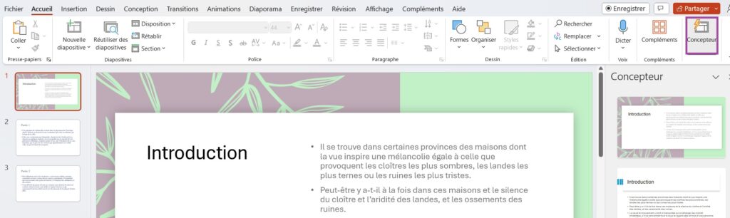 Activer suggestions PowerPoint - La Pro du Bureau