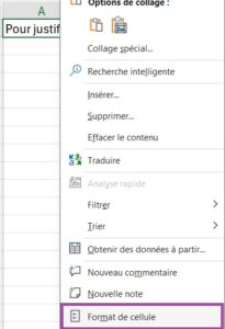 Comment justifier un texte sur Excel - La Pro du Bureau